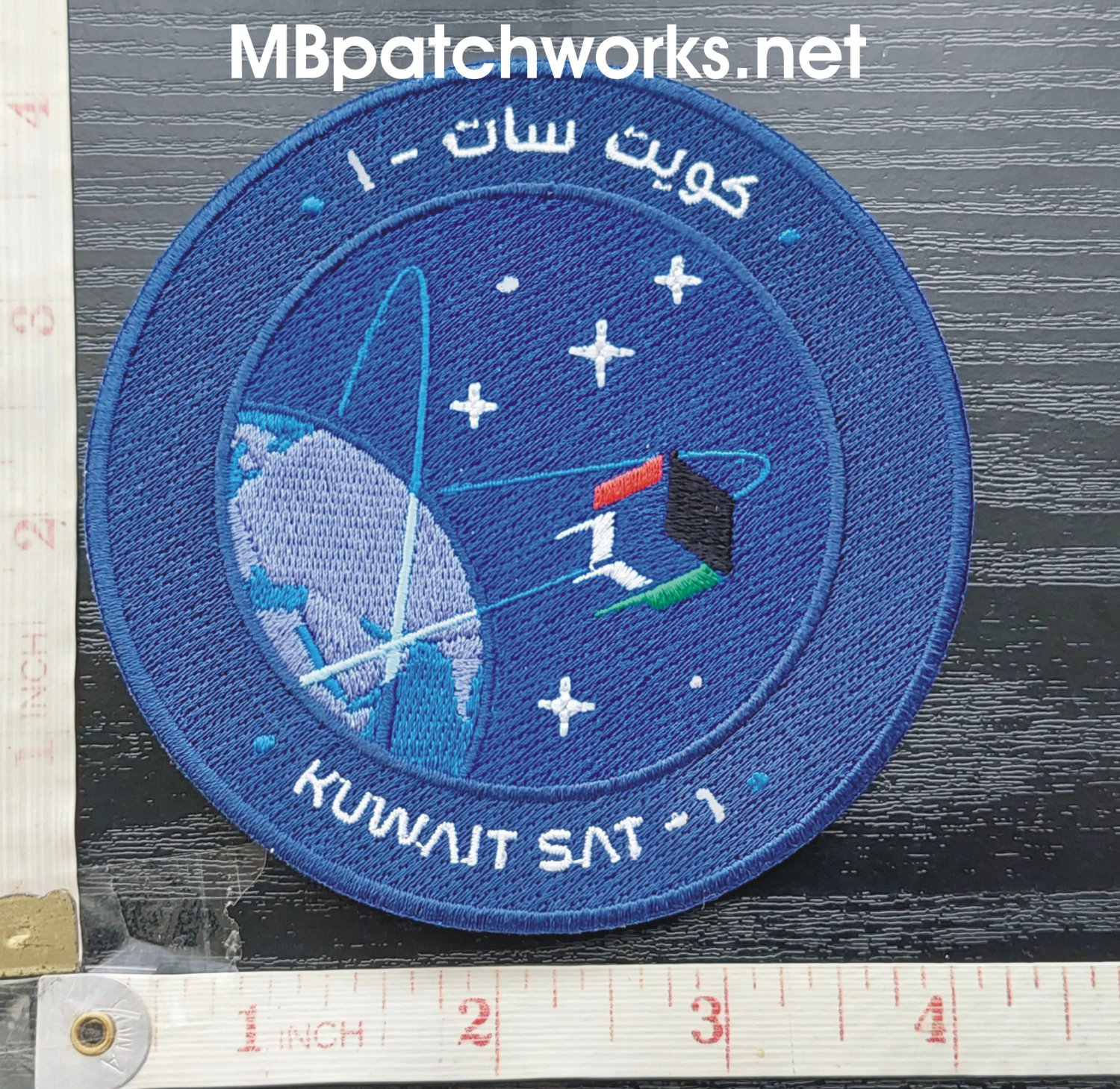 SpaceX Falcon 9 Kuwait Sat-1 first Kuwaiti Satellite logo patch Emblem sew on