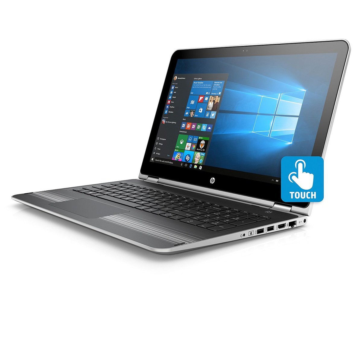 HP Pavilion X360 2-in-1 Convertible Full HD IPS 15.6" Notebook (Silver)