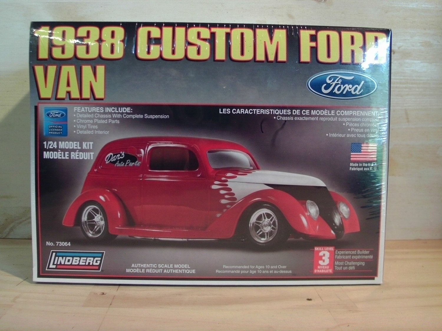 Lindberg 1938 Custom Ford Van Model Kit in 1/24 scale - 73064