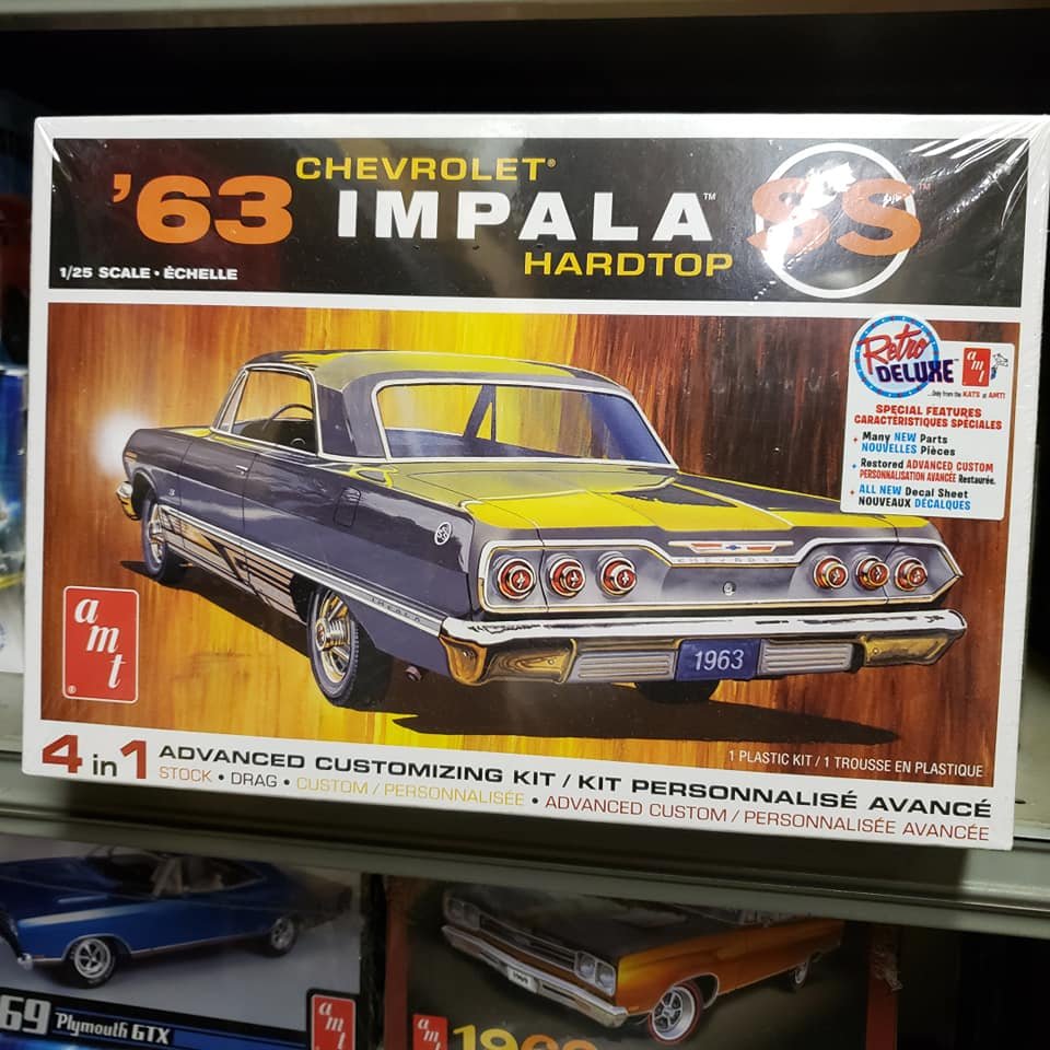 AMT 1963 Chevrolet Impala SS Model Kit Sealed in Box AMT1149M