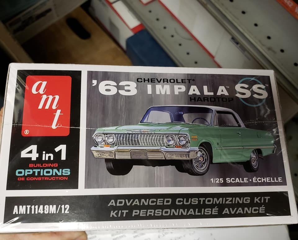 AMT 1963 Chevrolet Impala SS Model Kit Sealed in Box AMT1149M
