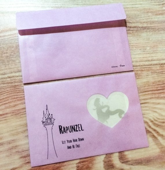 Details about Disney Princess Tangled Rapunzel Envelopes and Lined ...
