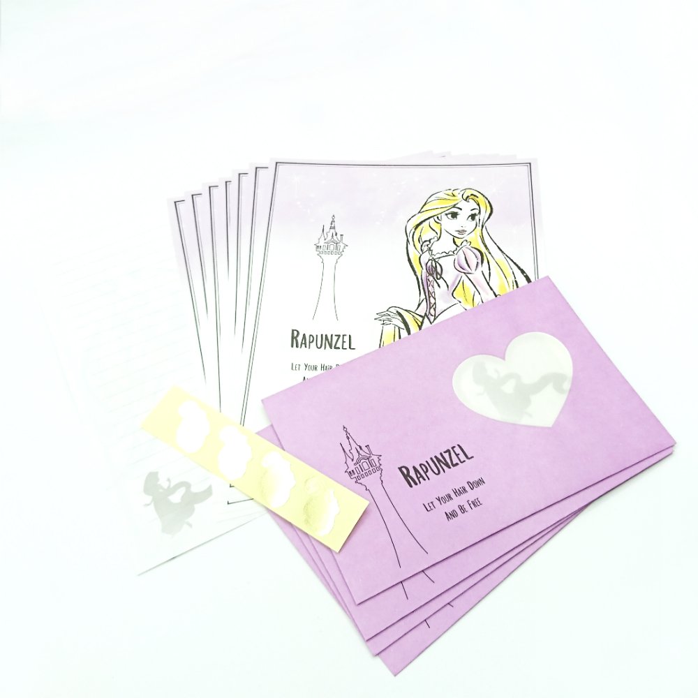 Details about Disney Princess Tangled Rapunzel Envelopes and Lined ...