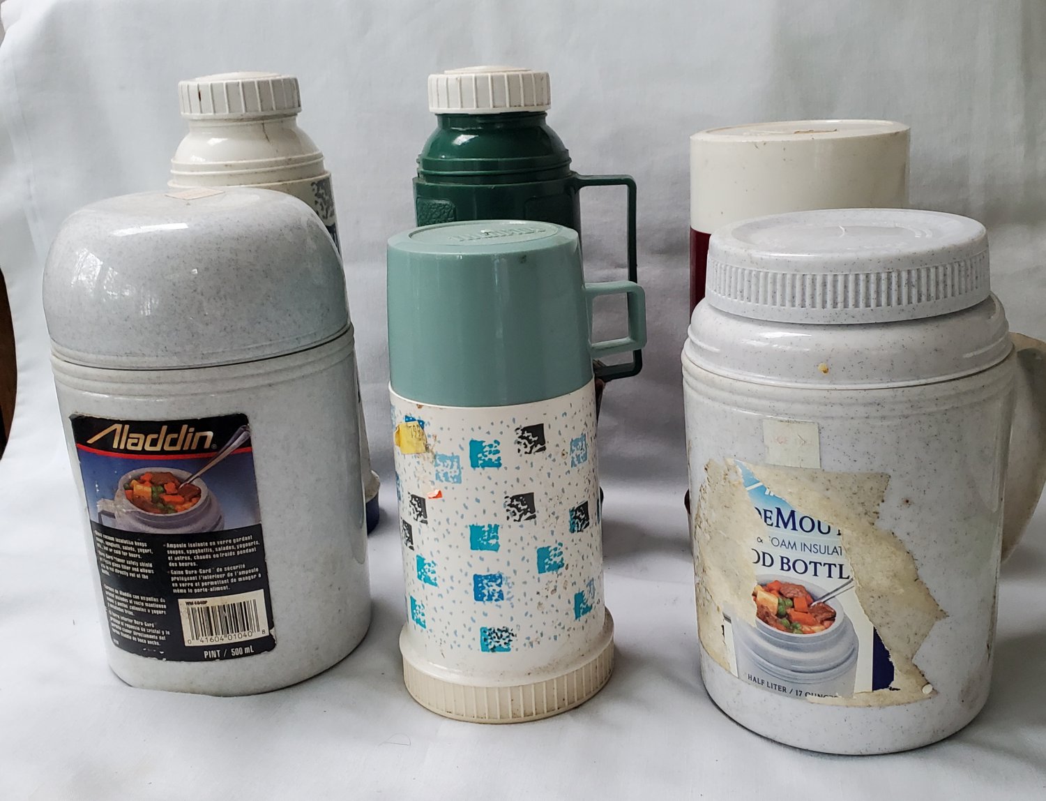 Thermos & Aladdin Food Bottles Buy the Salvage Lot of 6