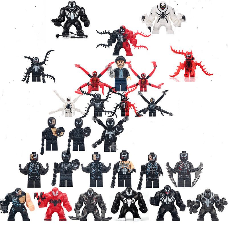 Venom 2 Eddie Minifigures For Lego Marvel Carnage Riot Anti Venom ...
