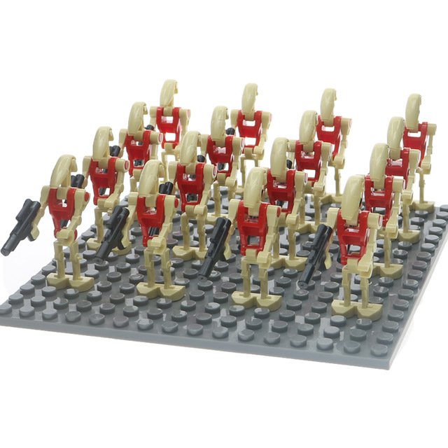 New Star Wars Battle Droid Army Red Lego Battle Droid Minifigures ...