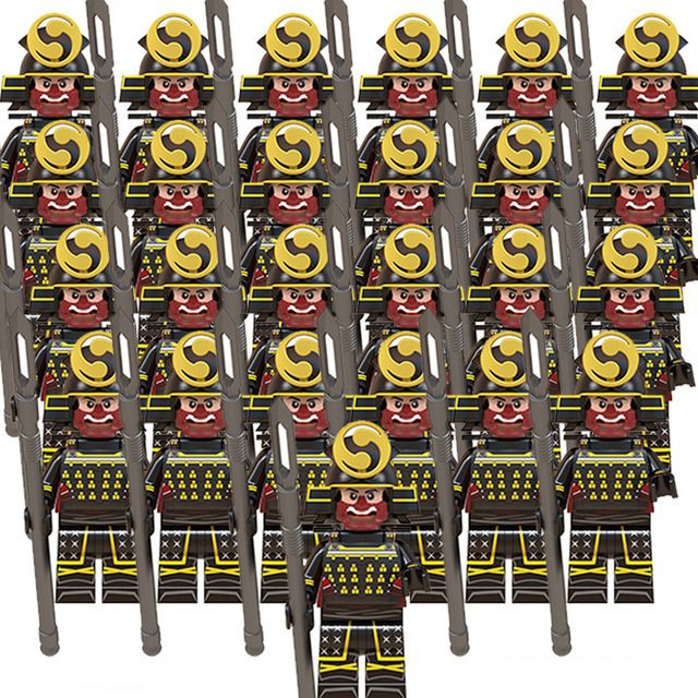 25pcs Japanese Samurai Warriors Fit Lego Samurai Warrior
