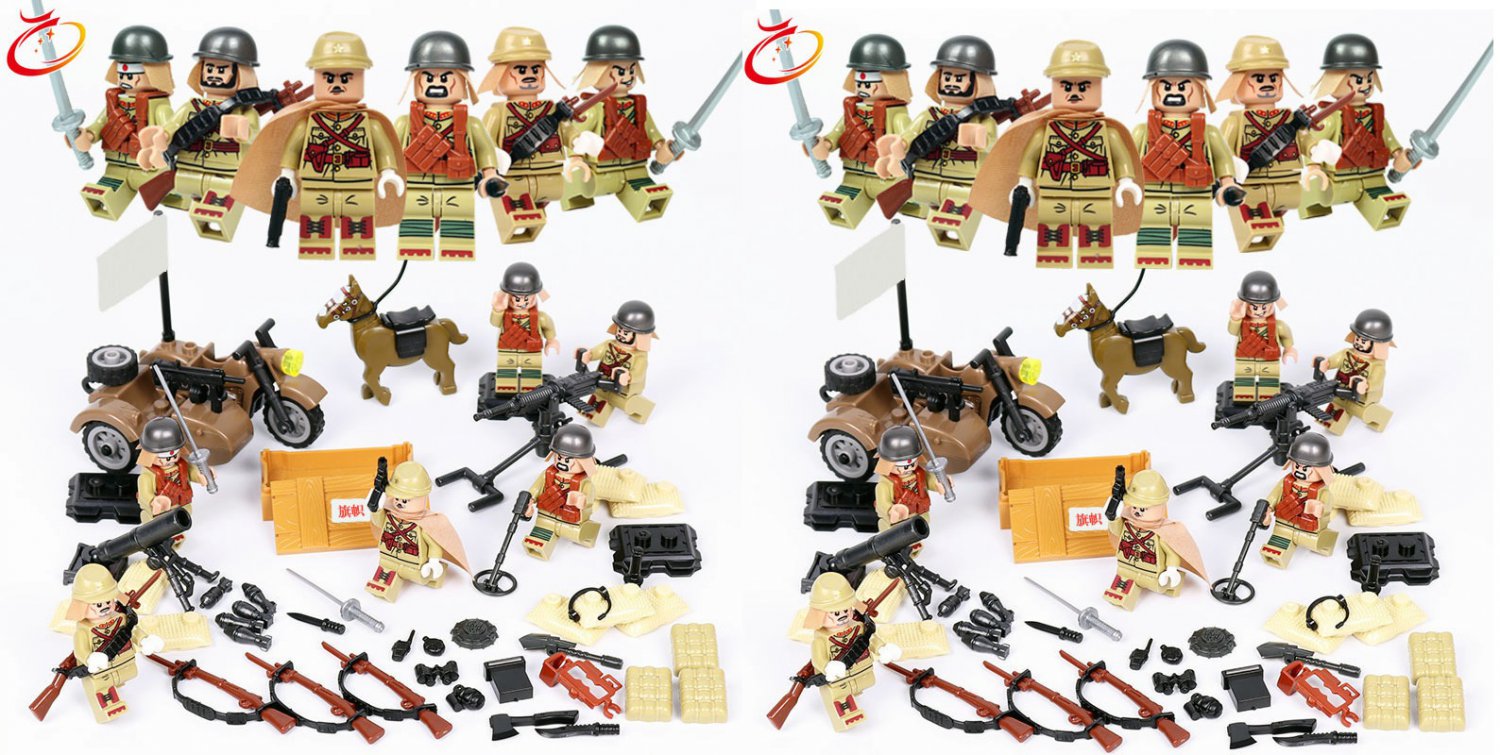 WW2 Japanese Soldiers Compatible Lego Soldiers