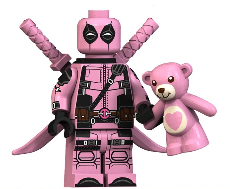 Pink Deadpool Bear Minifigures