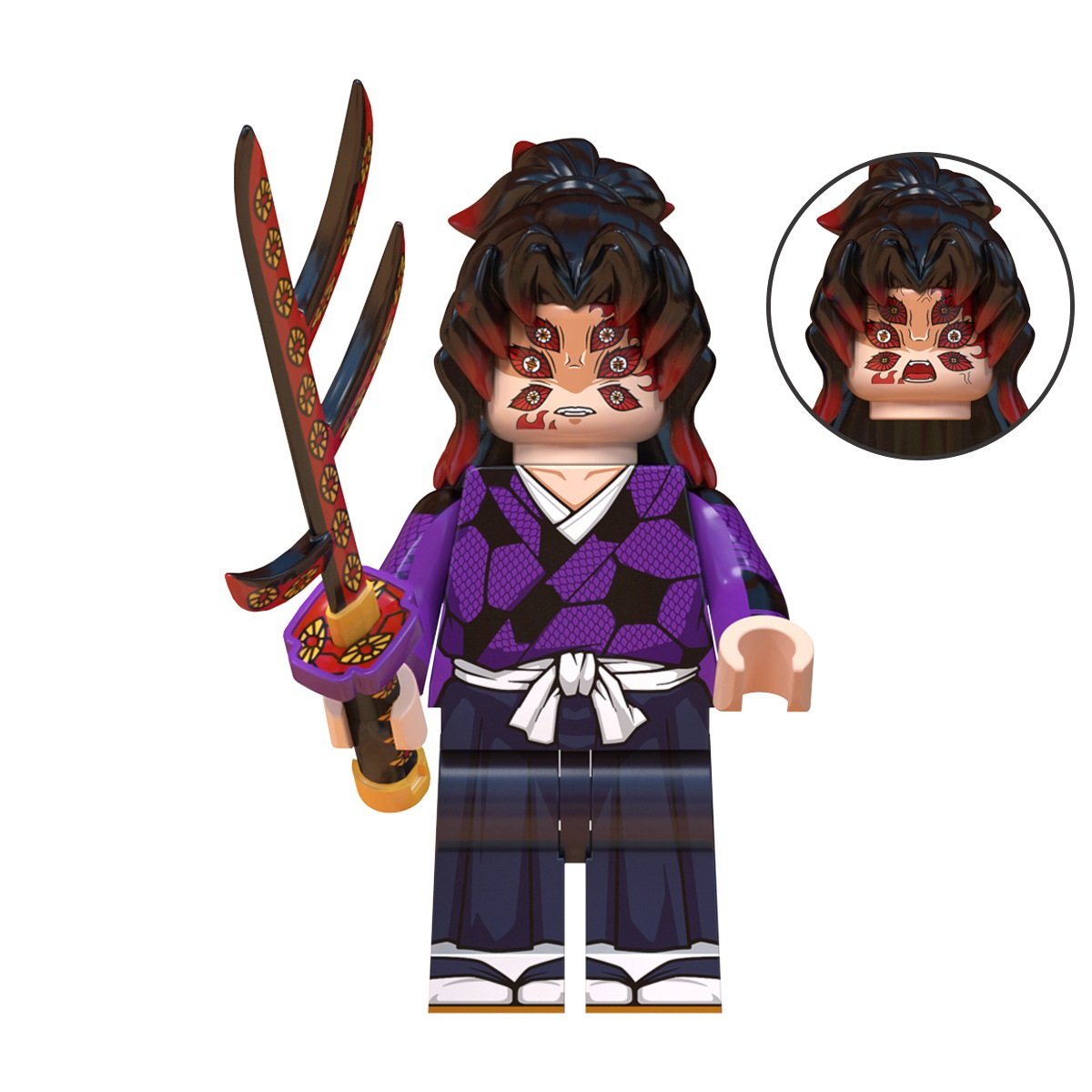 Custom Demon Slayer Kokushibo Minifigure