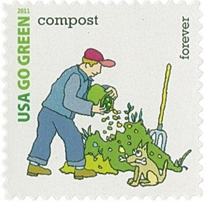 USPS SHEET of 20 USA Go Green Compost First Class Postage Forever ...