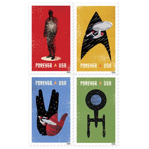 USPS SHEET of USPS New Star Trek pane of 20 First Class Postage Forever ...