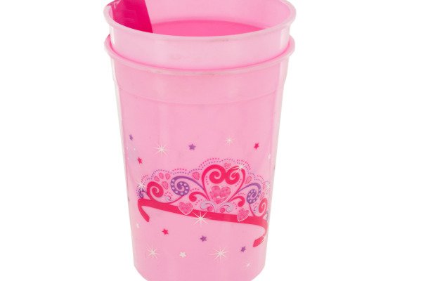 Pink Princess Plastic Cups