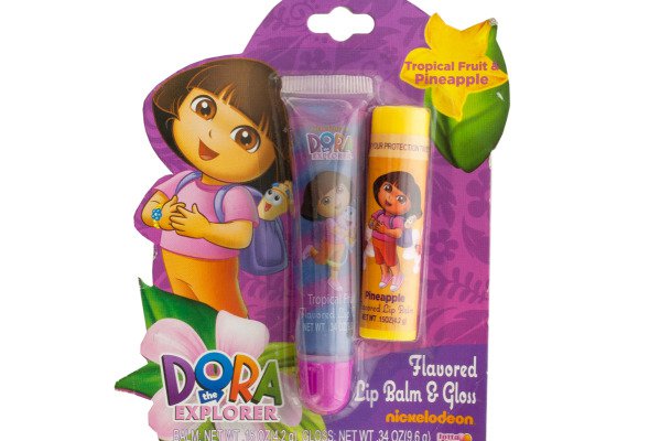 Dora the Explorer Flavored Lip Balm and Gloss Set