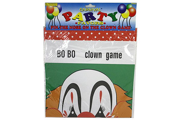 Pin the nose on the clown game