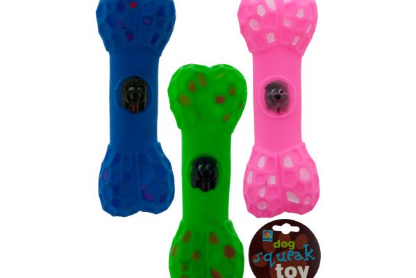Bone-Shaped Dog Squeak Toy
