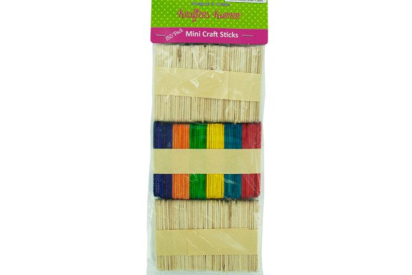 Mini wooden craft sticks, pack of 150