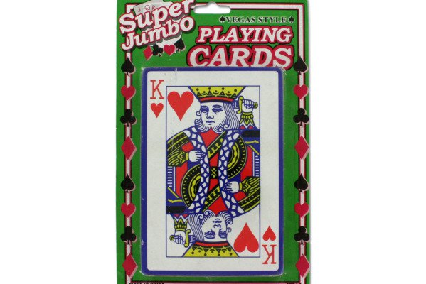 Jumbo playing card deck