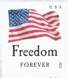 USPS First Class Postage Forever flag star Stamps 1pc