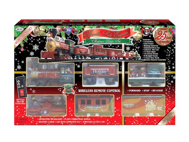 Wireless Remote Control North Pole Express Christmas Train Set
