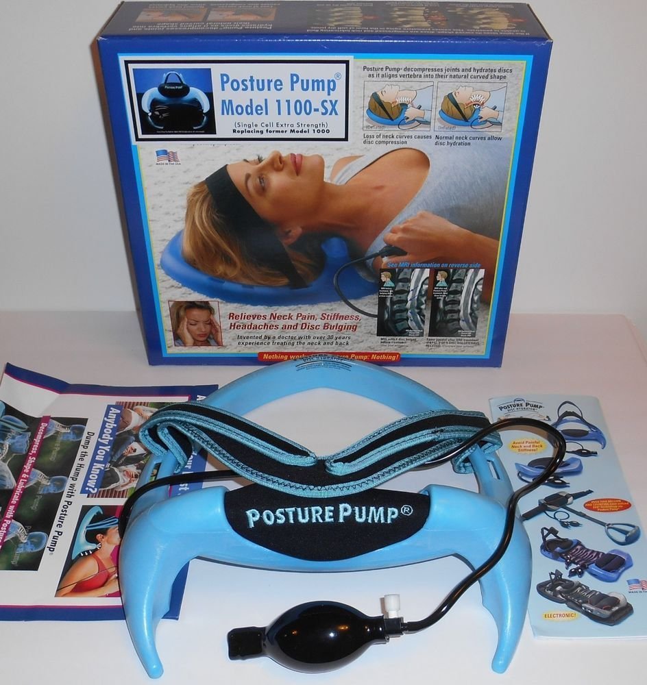 Posture Pump Cervical Neck Pain Relief Single Cell Traction 1100SX Hydrator