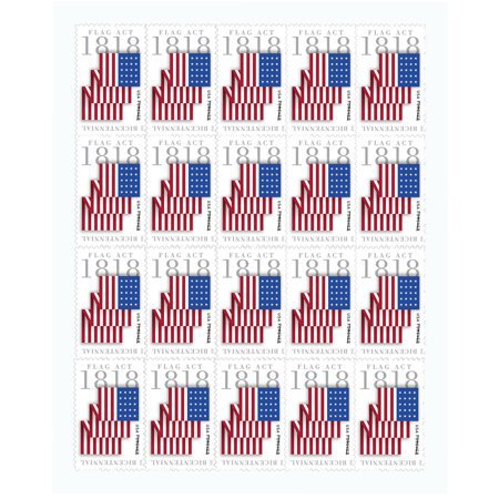 USPS SHEET of 20 US Flag First Class Postage Forever Stamps Booklet ...