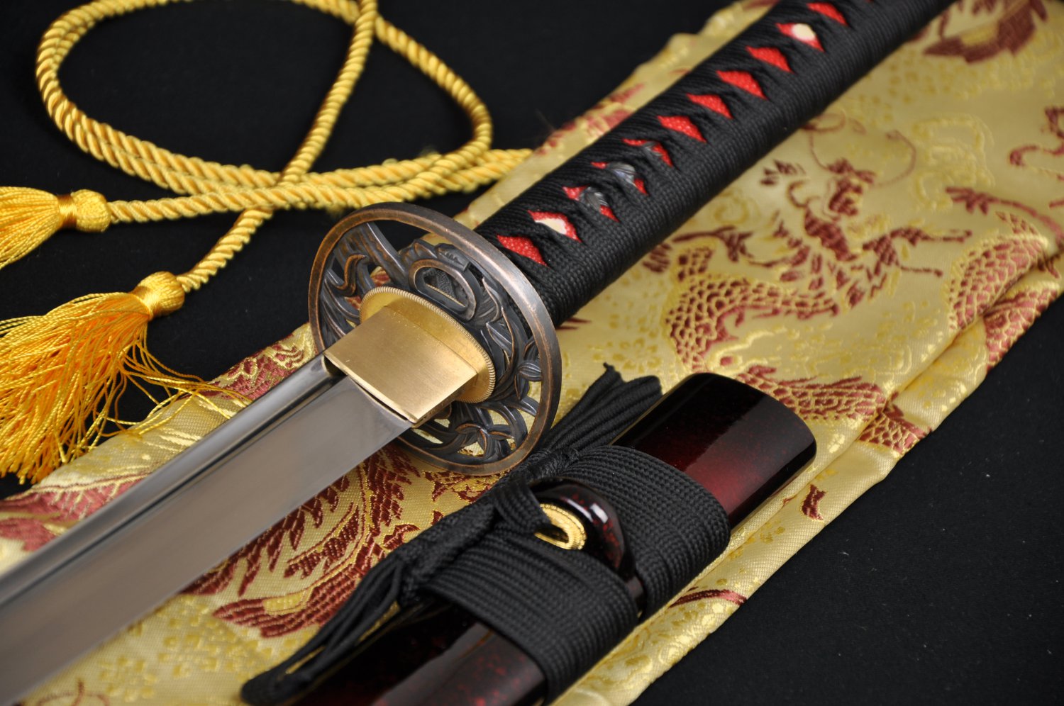 Samurai Katana Sword 1060 High Carbon Steel Full Tang Blade Sharp ...