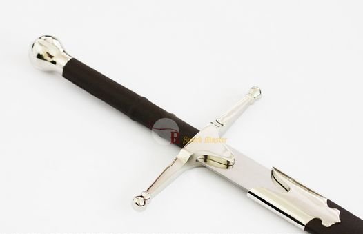 WILLIAM WALLACE SWORD BRAVEHEART SCOTTISH CLAYMORE SILVER 44"