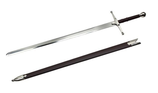 WILLIAM WALLACE SWORD BRAVEHEART SCOTTISH CLAYMORE SILVER 44"