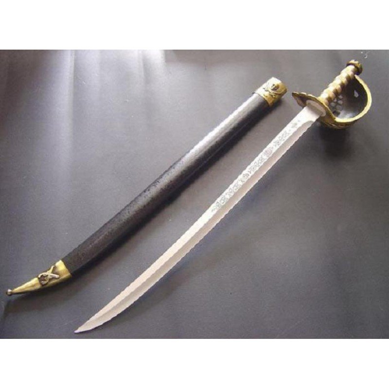 PIRATES OF THE CARIBBEAN II CUTLASS SWORD BASKET SHEATH 30"