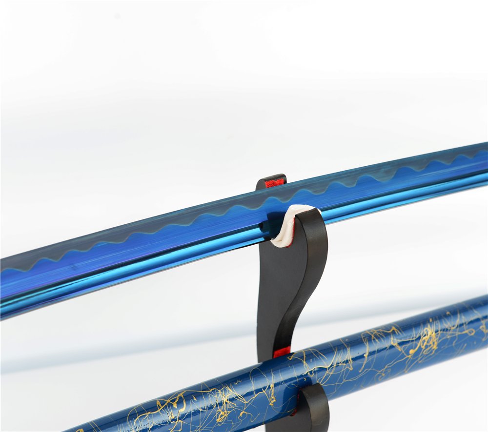 Handmade Japanese Katana Sword Changing Color Blade 1060 Carbon Steel ...