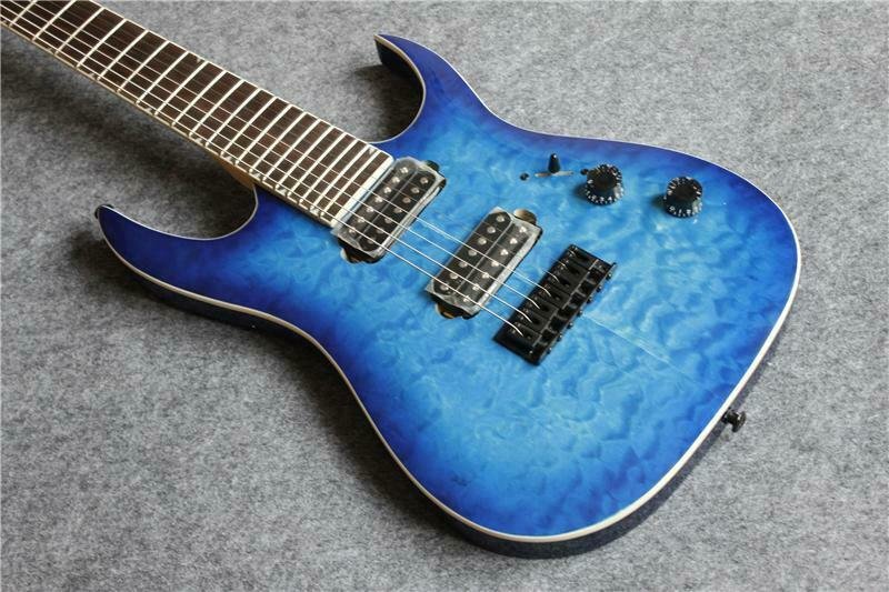 Jackson Pro Series 7 string Guitar Reproduction Ocean Burst