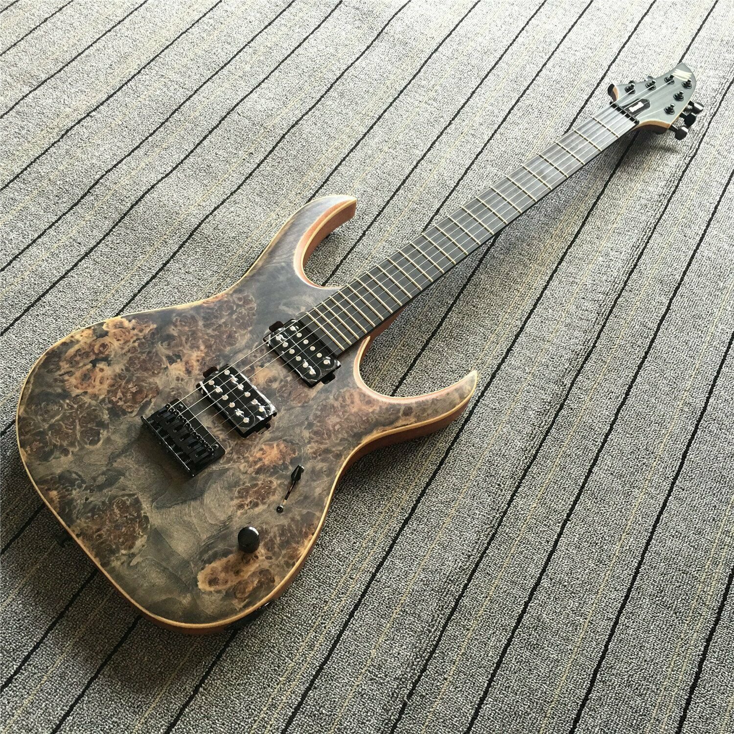 Mayones Duvell 6 Guitar Reproduction Burl Satin
