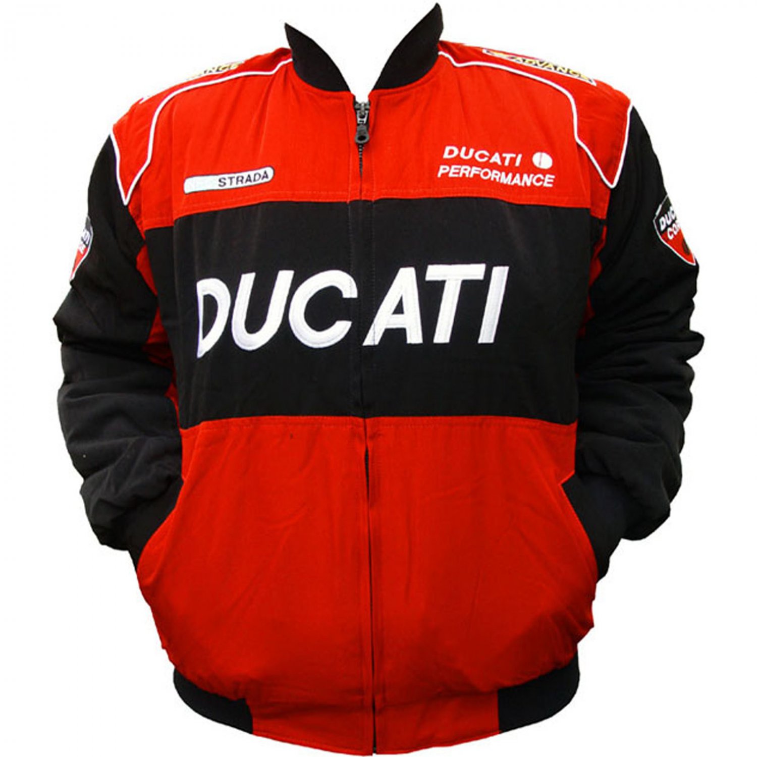 DUCATI MOTORCYCLE SPORTS TEAM RACING JACKET size 4XL