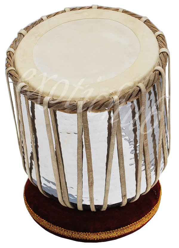 DHAMA SET~COPPER DRUMS 4 KG~SHEESHAM WOOD TABLA~SIKH JORI~PAKHAWAJ JODI ...