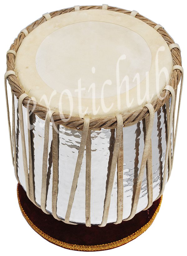 DHAMA SET~COPPER DRUMS 4 KG~SHEESHAM WOOD TABLA~SIKH JORI~PAKHAWAJ JODI ...