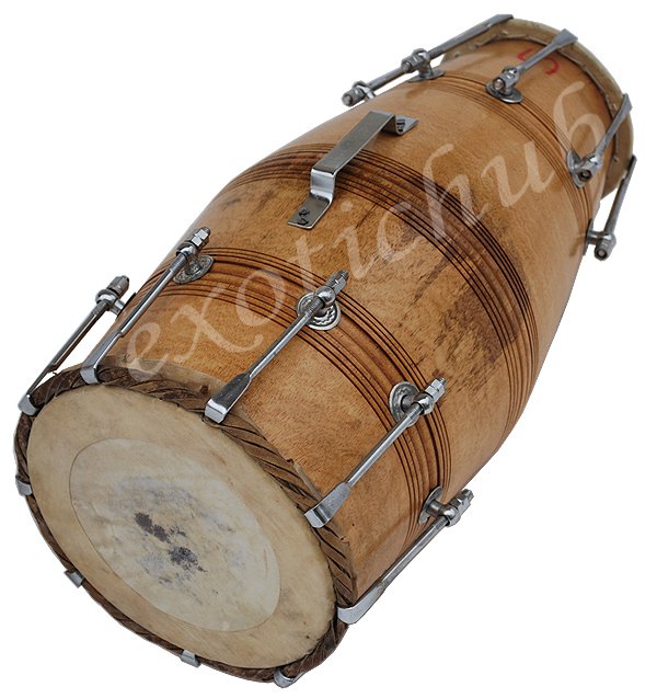 NAAL DRUM~MANGO WOOD~BOLT TUNED~DHOLAK~PAKHAWAJ~DHO L~BHAJAN~KIRTAN ~YOGA