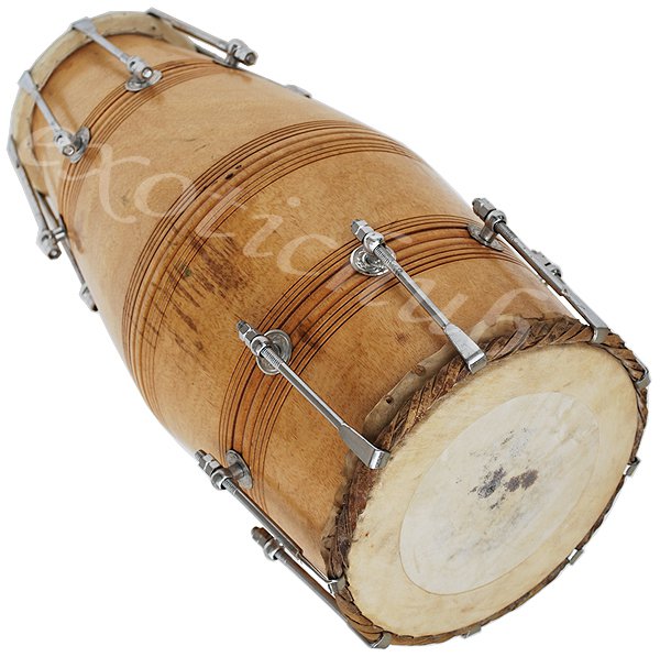 NAAL DRUM~MANGO WOOD~BOLT TUNED~DHOLAK~PAKHAWAJ~DHO L~BHAJAN~KIRTAN ~YOGA