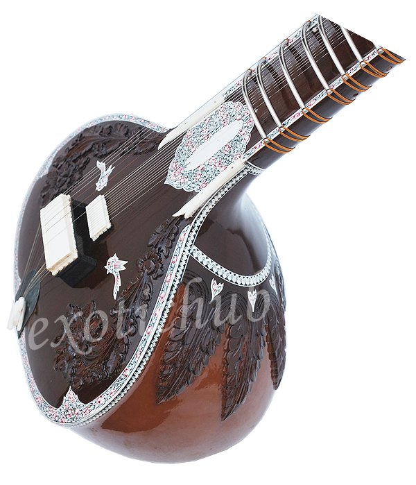SITAR~RAVI SHANKAR STYLE WITH FIBER BOX~HIGH PRO QUALITY~SITAAR~CLASSIC ...