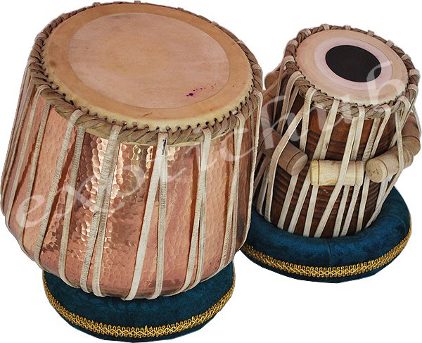 DHAMA DRUM SET~COPPE DHAMA 4 KG~SHEESHAM WOOD TABLA~SIKH JORI~PAKHAWAJ ...