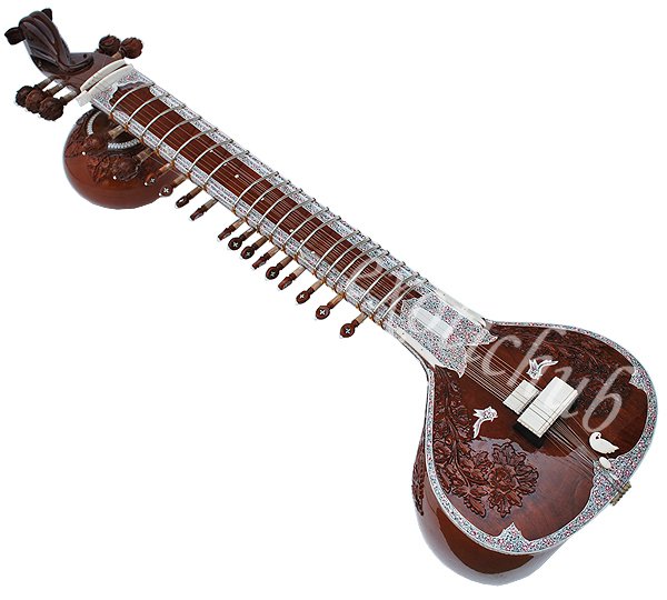 GANESHA SITAR~DOUBLE TUMBA~FIBER BOX~RAVI SHANKAR STYLE~CONCERT QUALITY ...