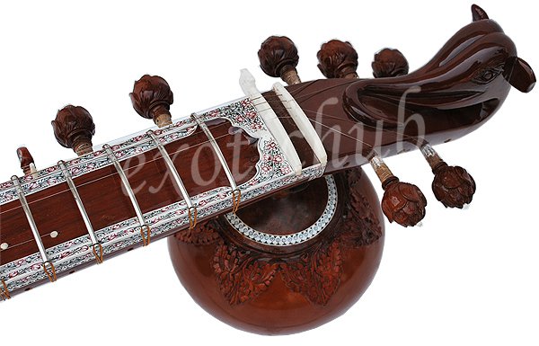GANESHA SITAR~DOUBLE TUMBA~FIBER BOX~RAVI SHANKAR STYLE~CONCERT QUALITY ...