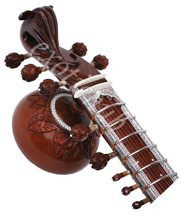 GANESHA SITAR~DOUBLE TUMBA~FIBER BOX~RAVI SHANKAR STYLE~CONCERT QUALITY ...