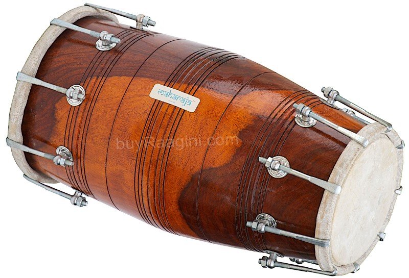 DHOLAKI MAHARAJA™SHESHAM WOOD/SPECIAL BOLT TUNED/WEDDING INDIAN DHOLKI ...