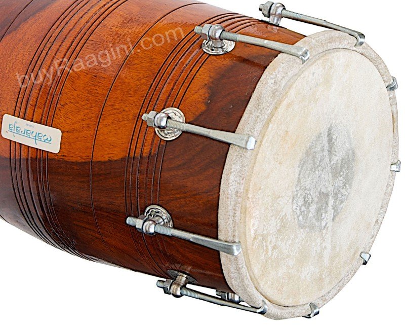DHOLAKI MAHARAJA™SHESHAM WOOD/SPECIAL BOLT TUNED/WEDDING INDIAN DHOLKI ...