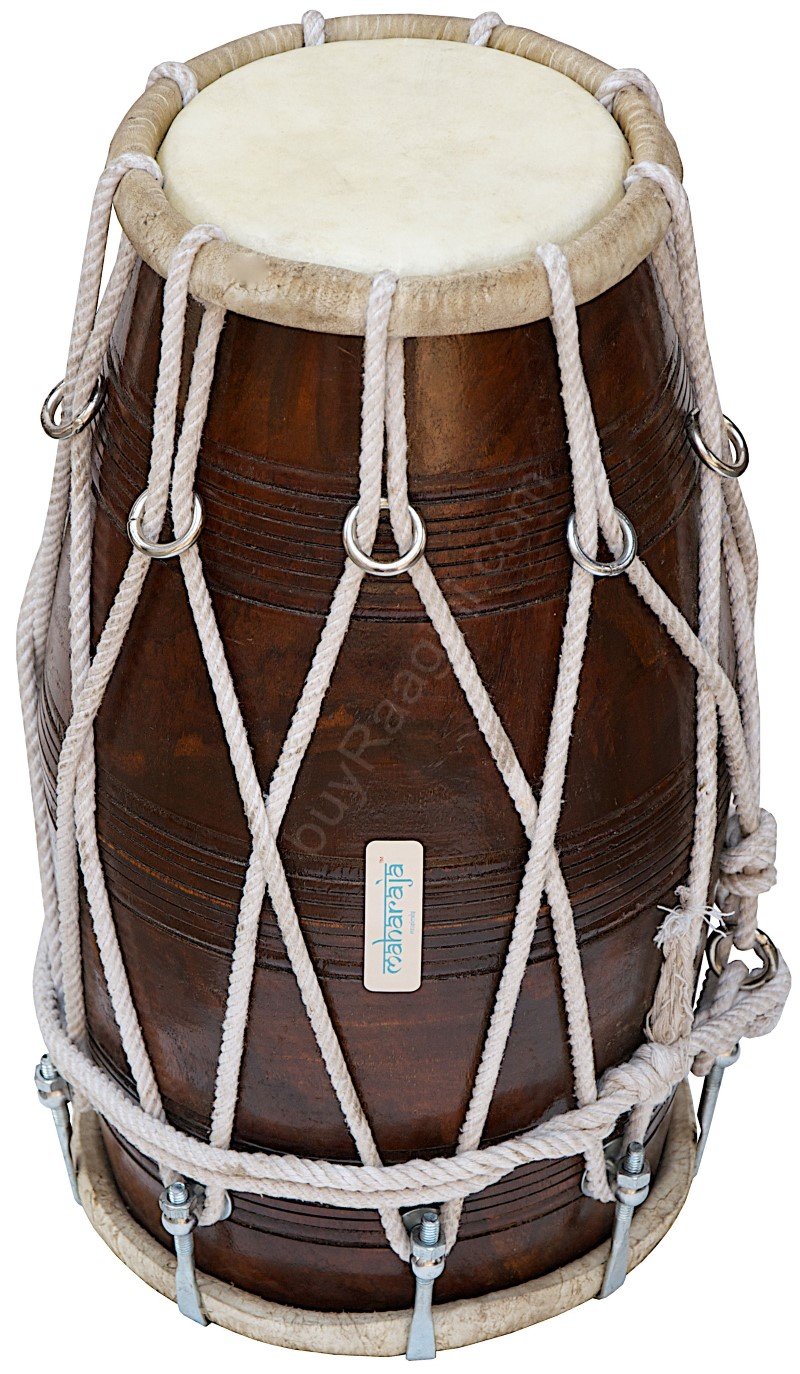 DHOLAK MAHARAJA™ SPECIAL ROPE TUNED/WEDDING DHOLKI/PRO/DHOLAK/INDIAN ...