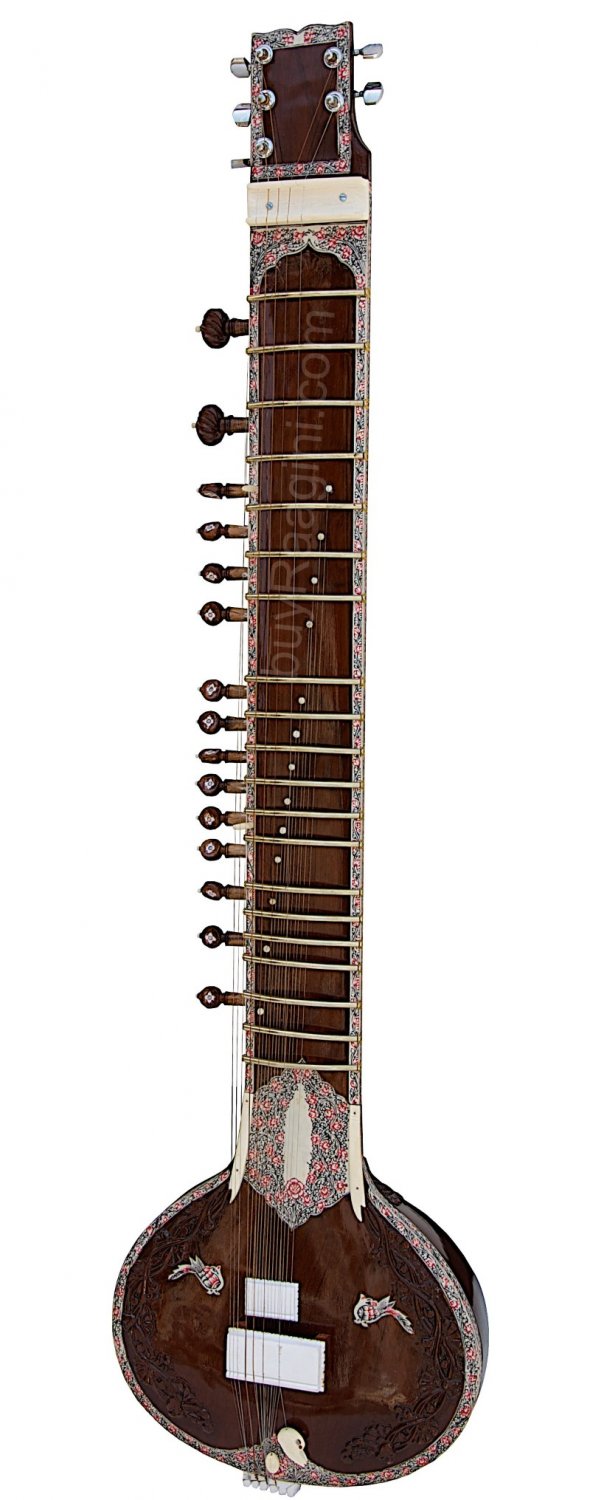 SUPERBRASS ™ ELECTRIC SITAR/SINGLE FLAT TUMBA/KHARAJ PANCHAM/DARK ...