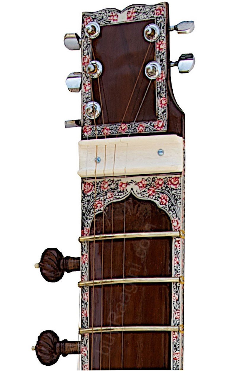 SUPERBRASS ™ ELECTRIC SITAR/SINGLE FLAT TUMBA/KHARAJ PANCHAM/DARK ...