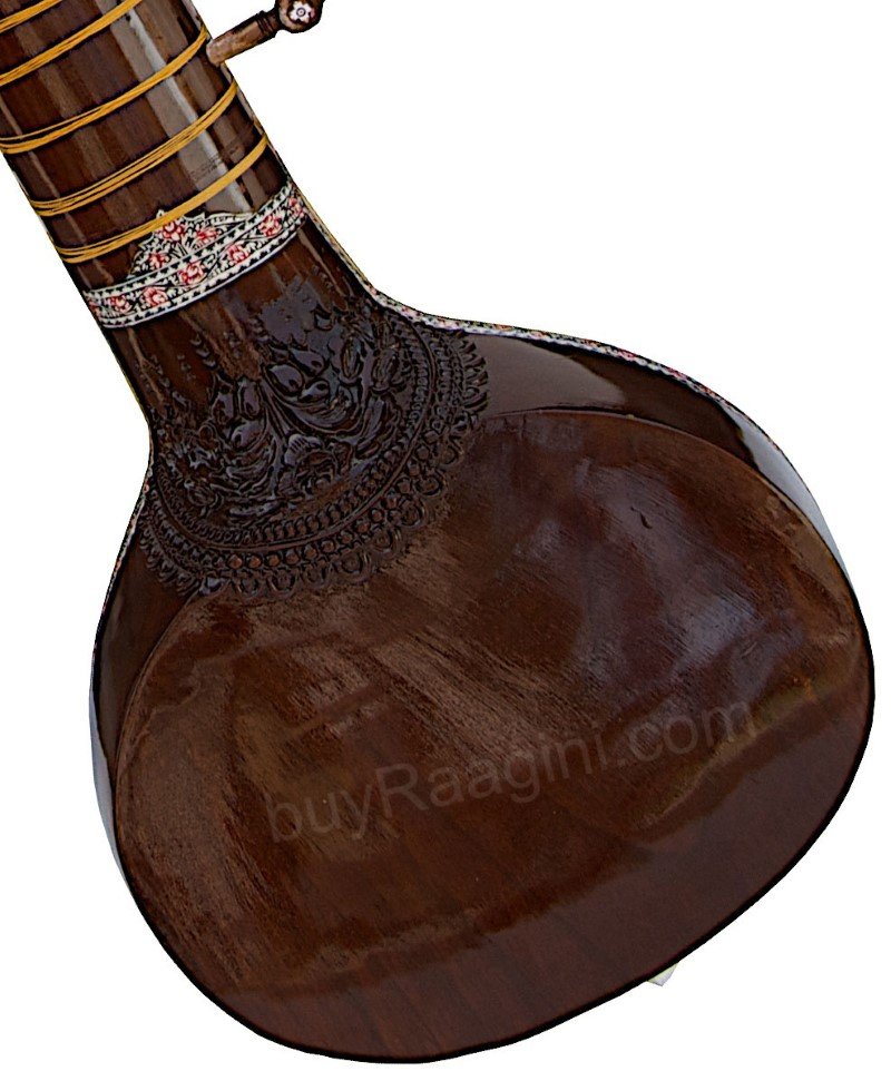 SUPERBRASS ™ ELECTRIC SITAR/SINGLE FLAT TUMBA/KHARAJ PANCHAM/DARK ...