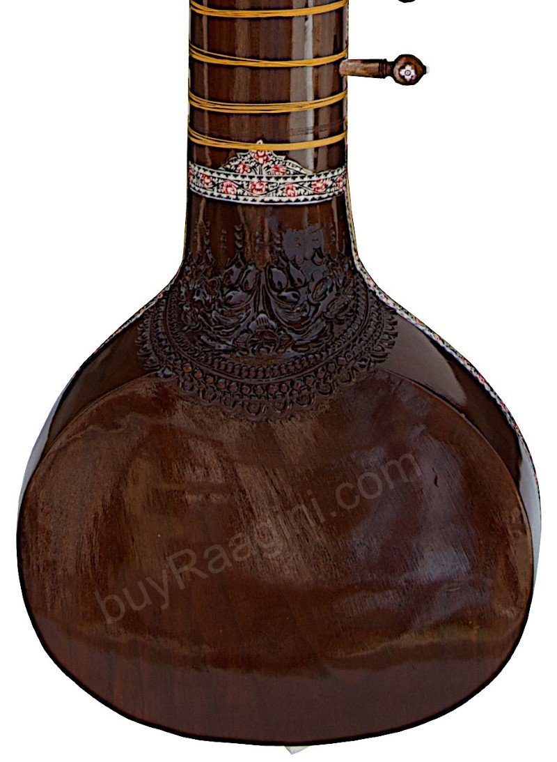 SUPERBRASS ™ ELECTRIC SITAR/SINGLE FLAT TUMBA/KHARAJ PANCHAM/DARK ...